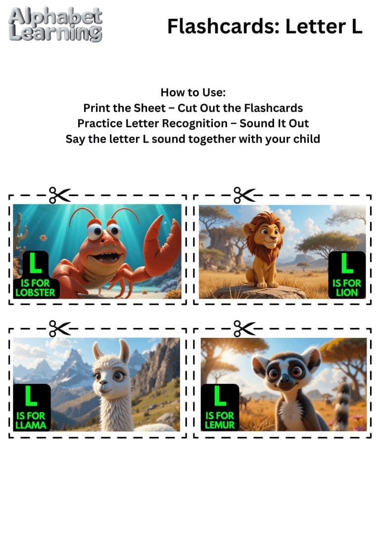 The Letter L – Alphabet Learning