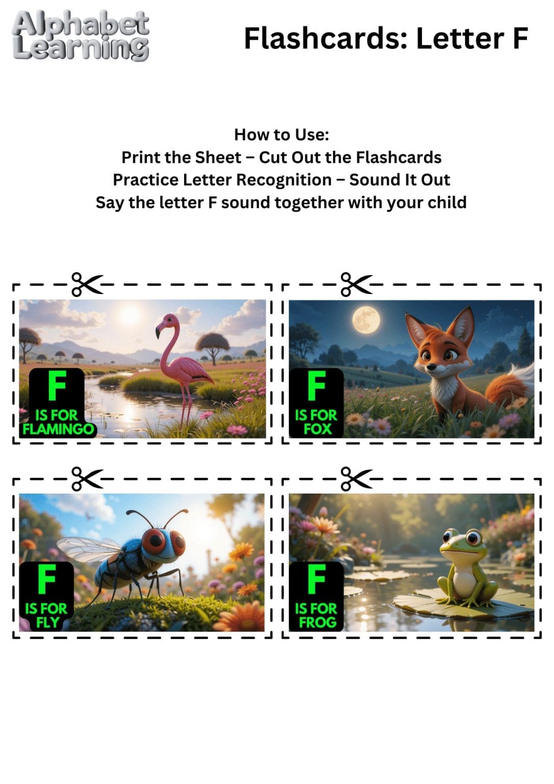 The Letter F – Alphabet Learning