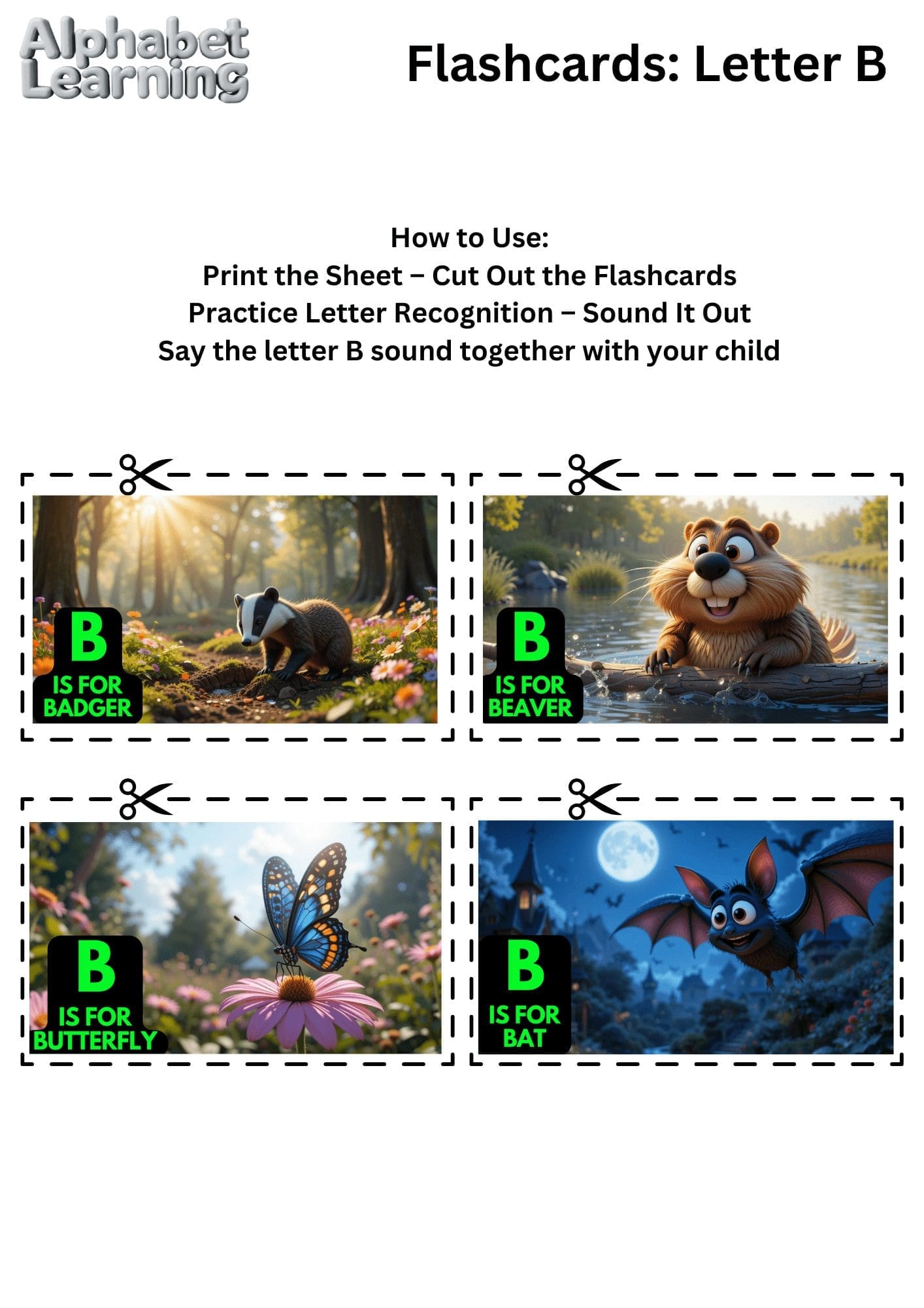 The Letter B | Alphabet Learning