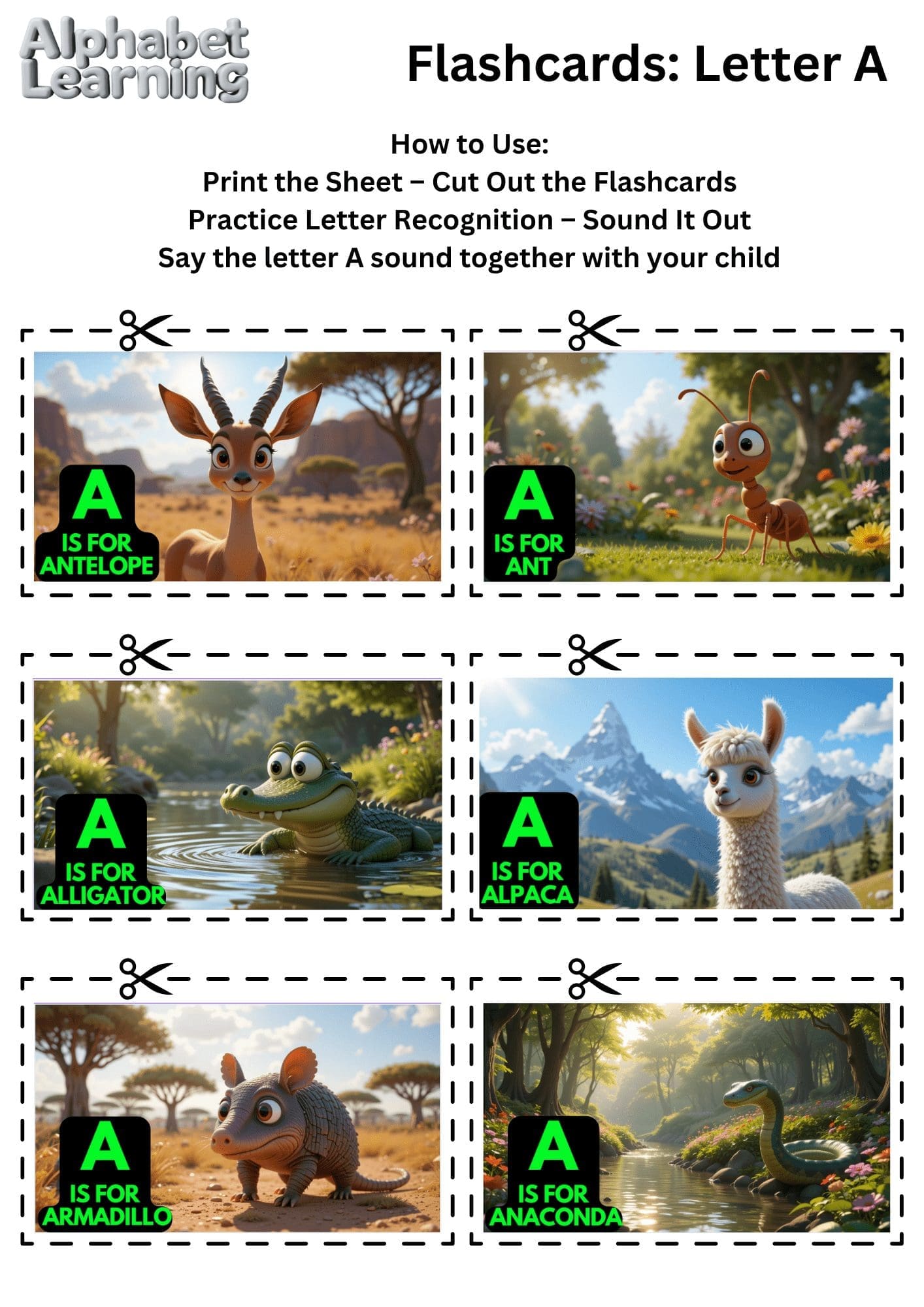 The Letter A | Alphabet Learning