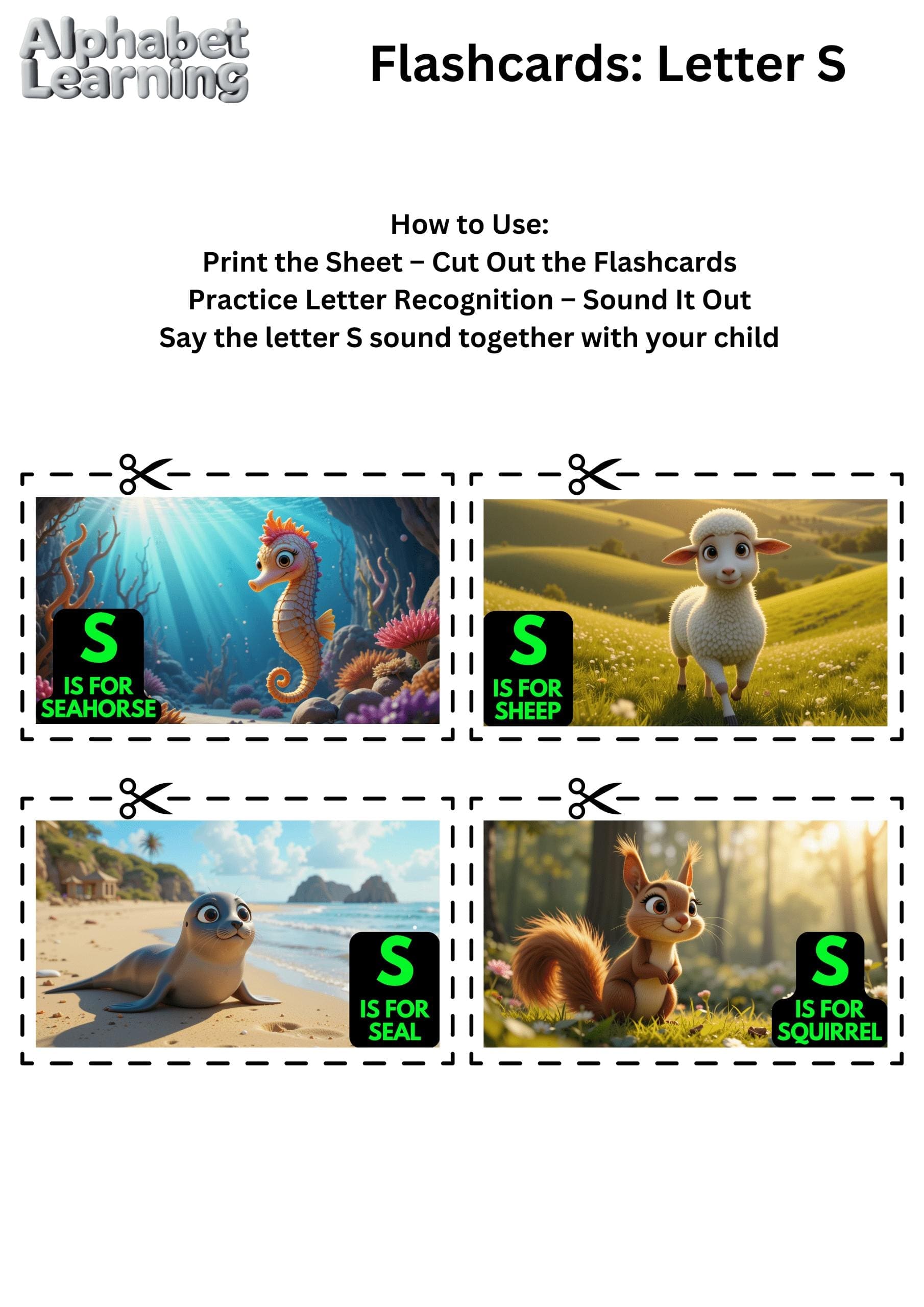 The Letter S – Alphabet Learning